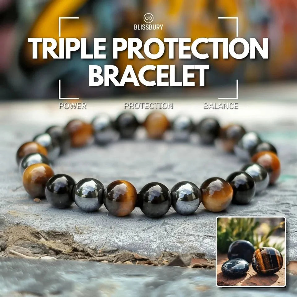 Triple Protection Bracelet - Power, Protection, Balance – The Blissbury